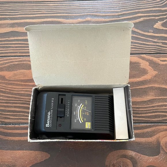 Banana Republic | Other | Vintage Banana Quartz Guitar Tuner Model Bt2 ...
